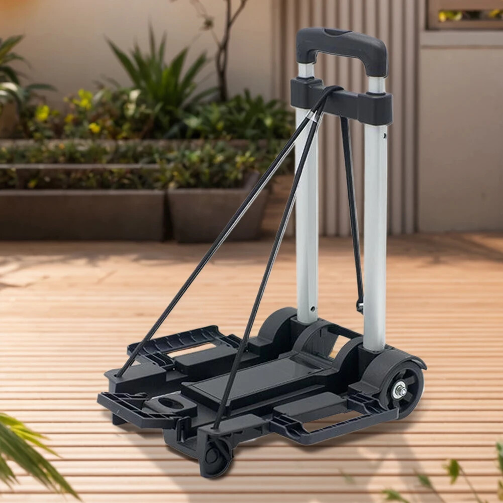 Portable Folding Luggage Cart Hand Truck Dolly Trolley Moving Cart Max ...
