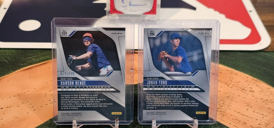 2026- MLB Top 100 Prospects- Jonah Tong & Carson Benge- Mets | eBay UK