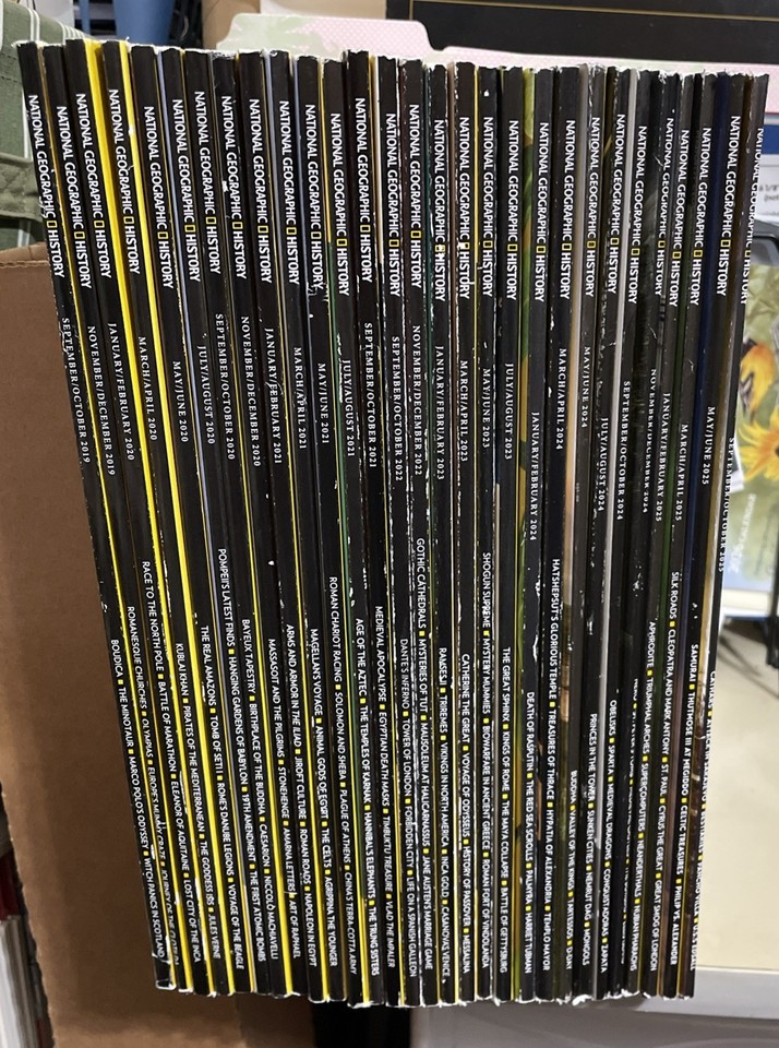 National Geographic History Back Issues 2019 - 2025 You Pick Issues | eBay