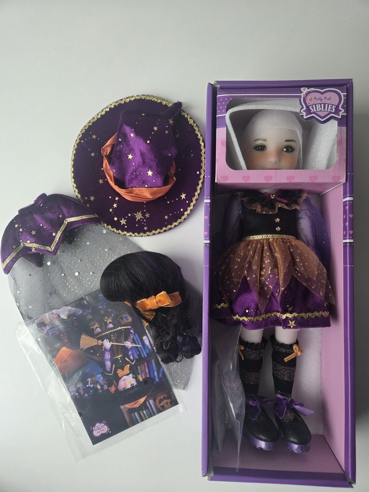 Ruby Red Galleria Siblies Halloween Luna Witch Doll 30cm Doll | eBay