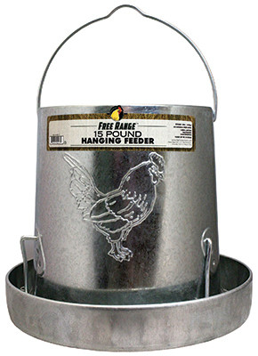 Hanging Poultry Feeder, Galvanized Steel, 15-Lb. Capacity -1000293 | eBay