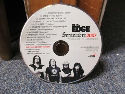 Metal Edge September 2007 Collector's CD *FREE SHIPPING!!! | eBay