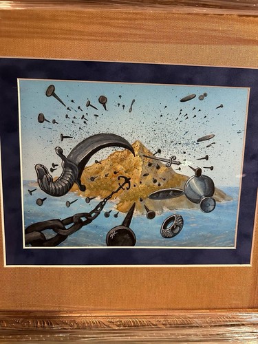 MTG Original Art For Magnetic Mountain From Arabian Nights By Susan Van ...