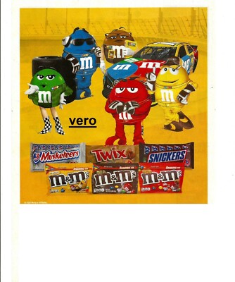 2020 magazine ad M&M's NASCAR RACING CAR mms M&M candy advert print ...