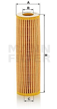 Mann-filter Oil Filter HU514X fits Mercedes C-class S204 C 200 CGI (204 ...