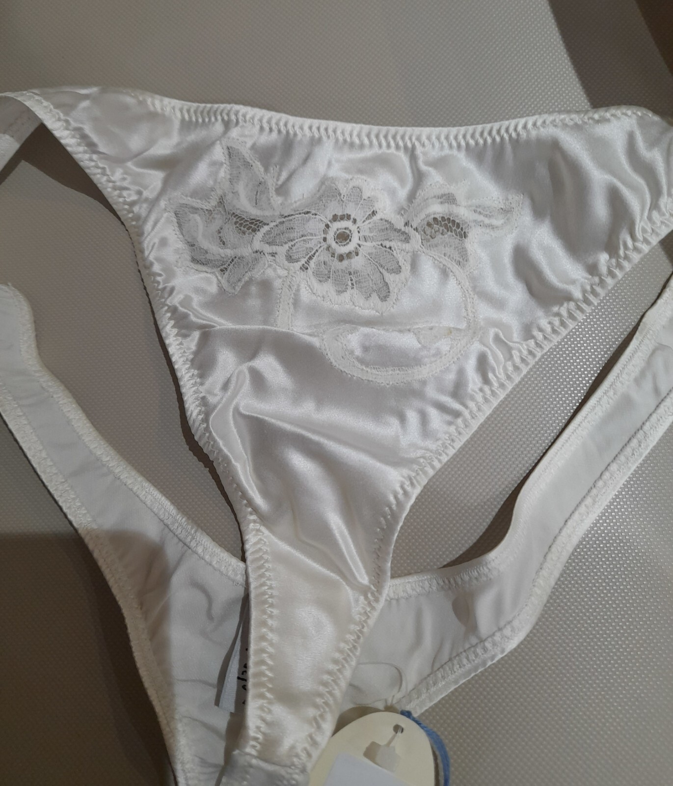 Janet Reger London Ivory Silk Hipster Tanga Ivory Floral Lace | eBay