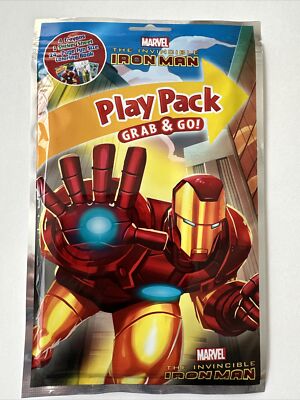 Marvel The Invincible Ironman Play Pack Grab & Go Book To Color (Brand ...