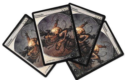 4 UNMAKE TEXTLESS Promo DCI x4 NM Magic INGLES Playset MTG | eBay