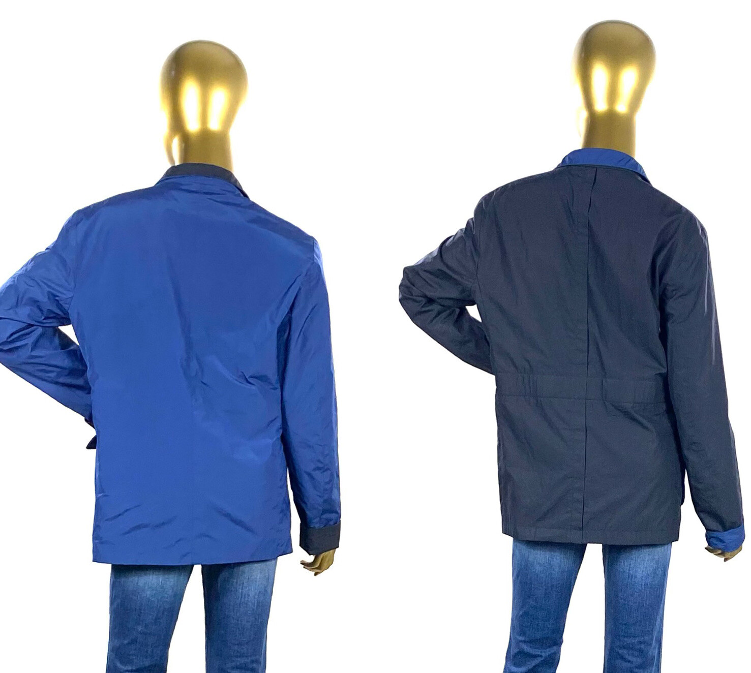 Jil Sander Double-Faced Waterproof & Cotton Blazer Jacket Sz 48 / S-M ...