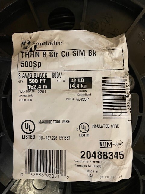 Southwire 8-AWG Stranded Wire - Red (20490905) for sale online | eBay