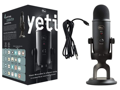 (LS)Logitech YETI Premium Multi-Pattern USB Microphone with Blue VO!CE ...