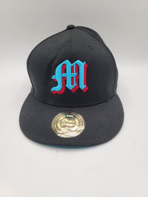 Rings & Crwns Mens 8 Black Miami Giants Negro League Team Fitted Hat | eBay