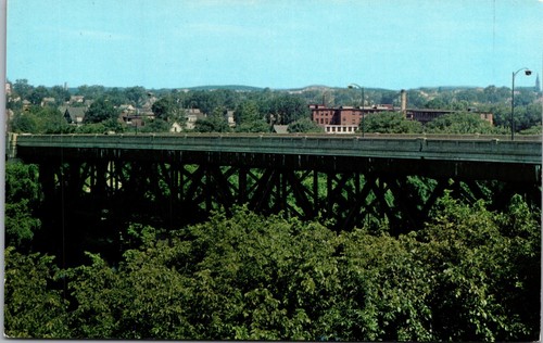 Postcard New Hampshire Manchester Queen City Bridge Chrome A7 | eBay