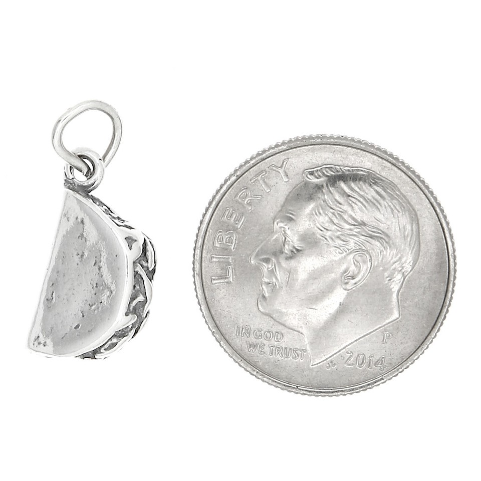 Sterling Silver 3D Taco Mexican Food Charm or Pendant | eBay