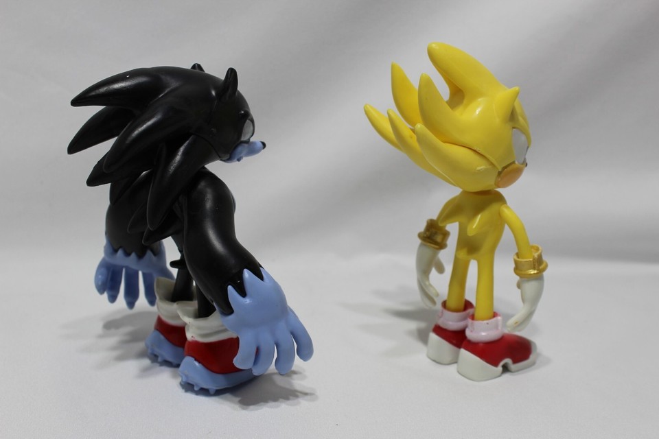 Sonic The Hedgehog Super Sonic & Beast Werehog 5" Fig Articulated | eBay