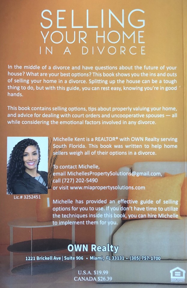 Selling Your Home In A Divorce By Michelle Kent REALTOR | eBay