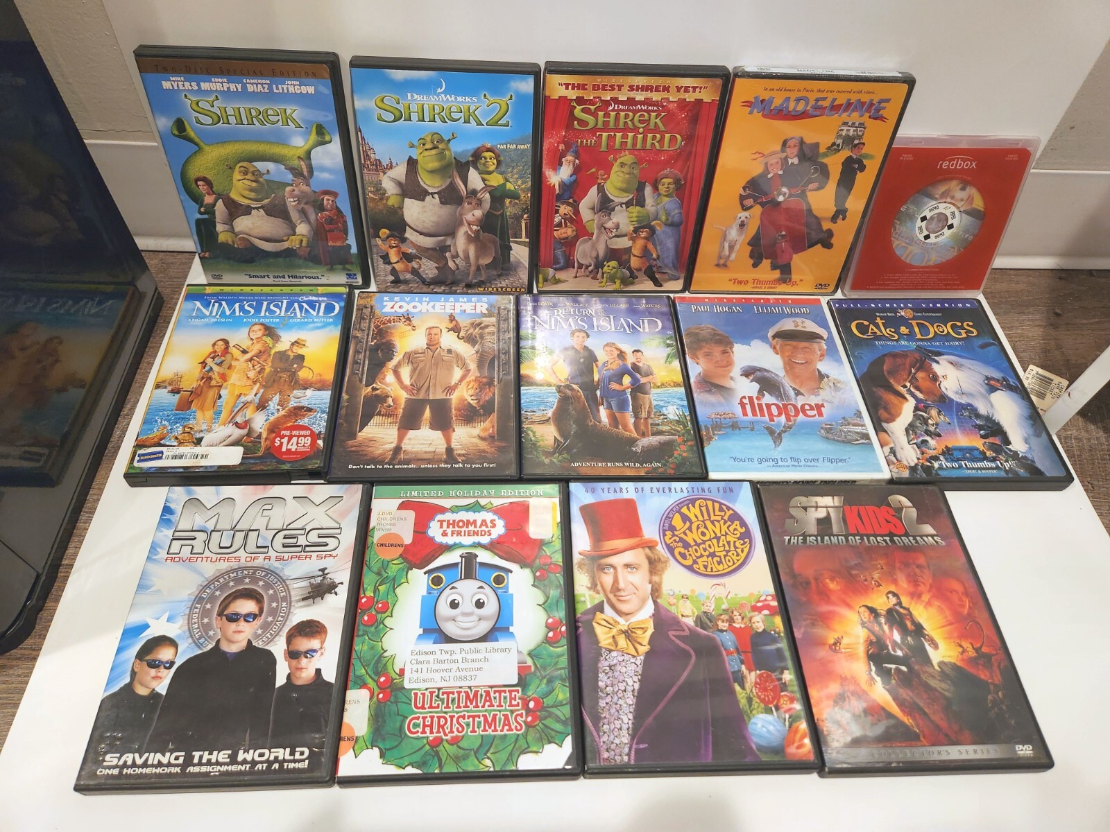 Lot of 14 Children DVDs ~ Disney ~ Cartoons ~ Shrek Trilogy ~ Spy Kids ...