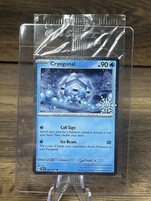 Cryogonal 047/191 - Pokémon TCG Holiday Calendar 2025 Festive Stamp ...