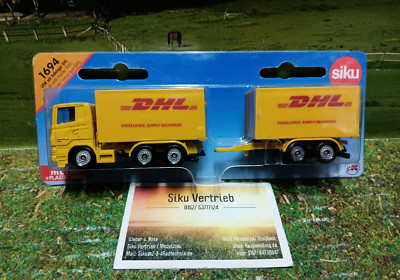 Siku Art.Nr.: 1694-LKW mit Anhänger DHL, Neuheit,neu in OVP,Siku ...