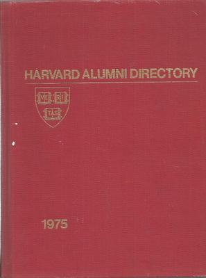 1975 HARVARD ALUMNI DIRECTORY, CAMBRIDGE, MASSACHUSETTS | eBay