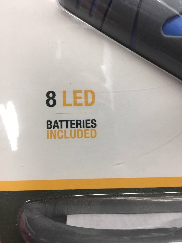 New Eddie Bauer 8 LED Flexible Flashlight Blue & Gray in Sealed ...