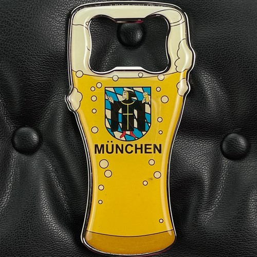 GERMANY🇩🇪METAL FRIDGE MAGNET MUNICH MONK BOTTLE OPENER TOURISTIC ...