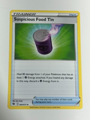 Suspicious Food Tin 066/073 (Pokemon Card, Champion's Path, Trainer ...