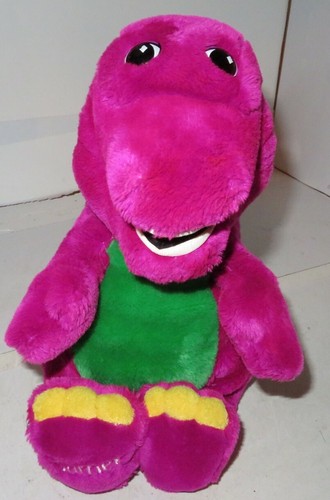 13" Original BARNEY the Purple Dinosaur Plush Toy 1992 Lyons Group ...