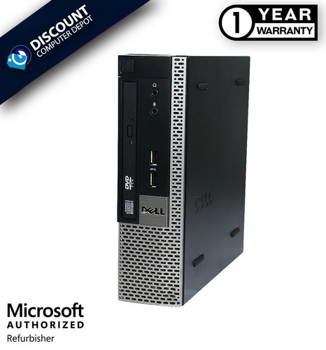 Dell Ultra Small i5 Desktop Computer 16GB 256GB SSD 19in LCD Windows 10 ...
