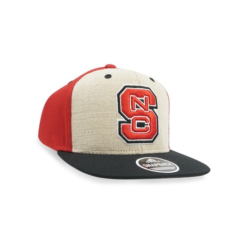 NC State Wolfpack Adidas Primary Logo 2-Tone Flat Brim Snapback Hat | eBay