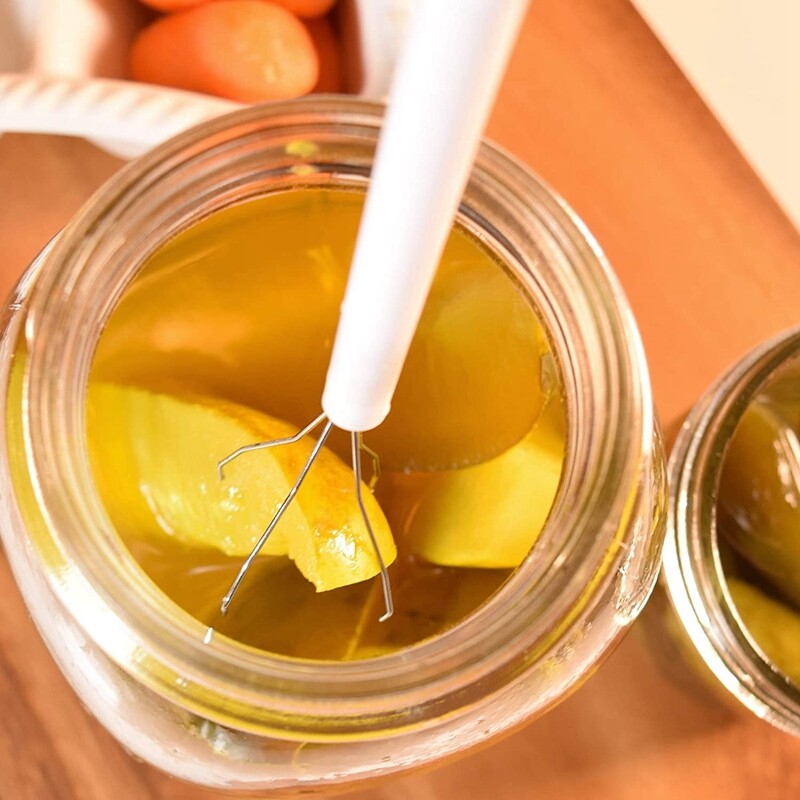 Deluxe Pickle Pincher, Set of 2,Pickle Picker Stainless Steel and ...