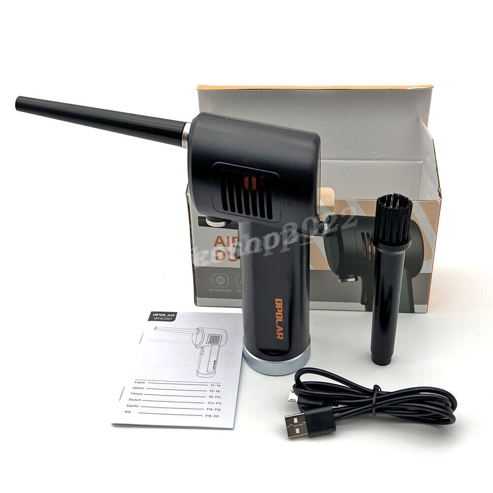 OPOLAR Compressed Air Duster 6000mAh 33000RPM Cordless Dust Debris ...