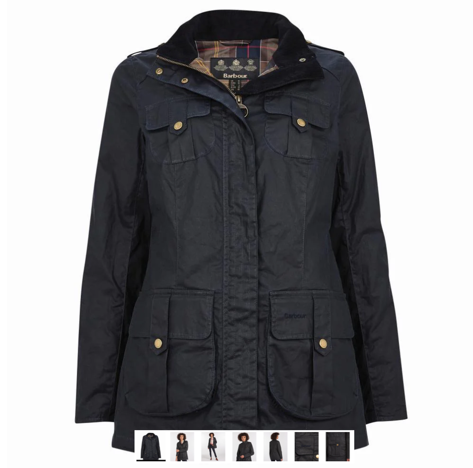 Barbour Defence Lightweight Wax Jacket in Royal Navy ~ Princess of ...