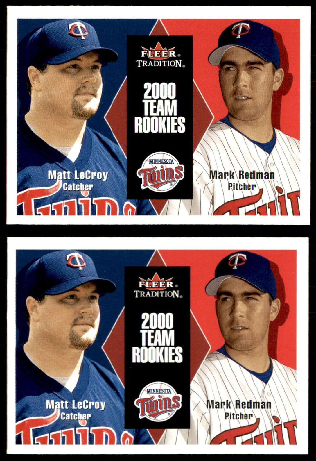 Lot of 2 Matt LeCroy/Mark Redman 2000 Fleer Tradition Update Card #U45 ...