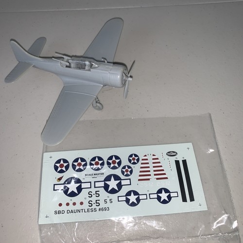 1984 Testors Model Aircraft Kit SBD Dauntless 1:72 Scale #693 US ...