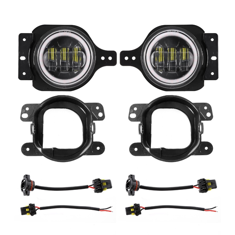 LED Fog Light Lamp Kit 82215549 2007-2021 for Jeep Wrangler JK JL Sport ...