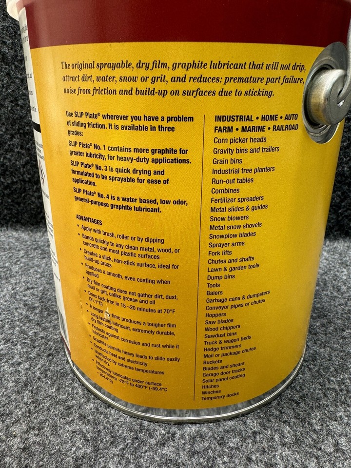 Slip Plate No. 3 Quick Dry Sprayable Graphite Dry Film Lubricant SLIP3 ...