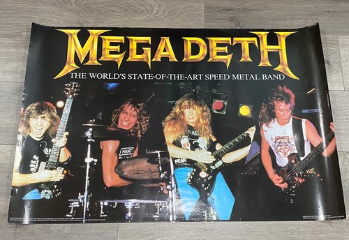 Vintage 1987 Megadeth State Of The Art Speed Metal Band Poster ...