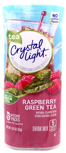 Crystal Light Sugar-Free Raspberry Green Tea 5 Count Pitcher Packets ...