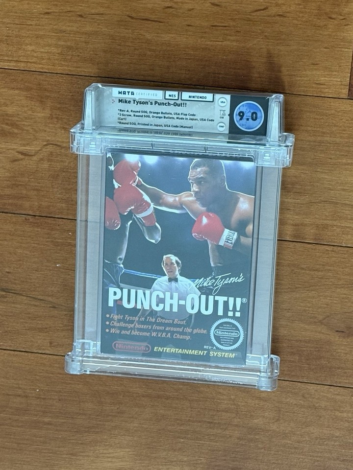 Mike Tyson's Punch-Out Nintendo NES 1987 9.0 CIB WATA 8.5 box, 9.4 ...