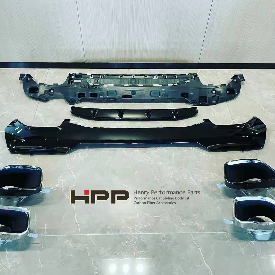 For BMW 4 Series G22 MTech M440 Style Rear Diffuser Plastic Bright ...
