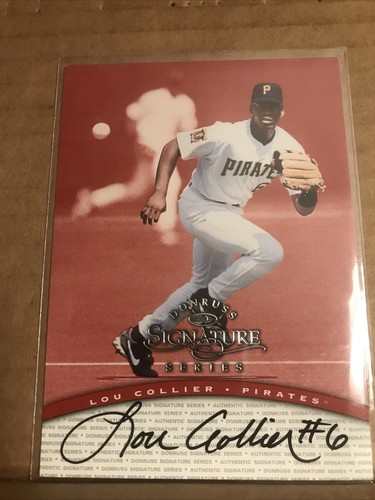 Lou Collier 1997 Donruss Signature Series Autograph Red Card | eBay