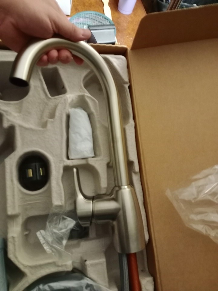 MOEN CFG CA42519CSL Single Handle Pull-Down Kitchen Faucet - Stainless ...