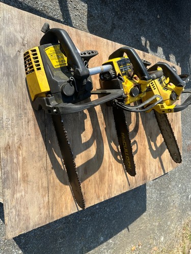 3x Mcculloch Top Handle Chainsaw Mini Mac 35, Mac 110, 2.0 - 14" bars ...