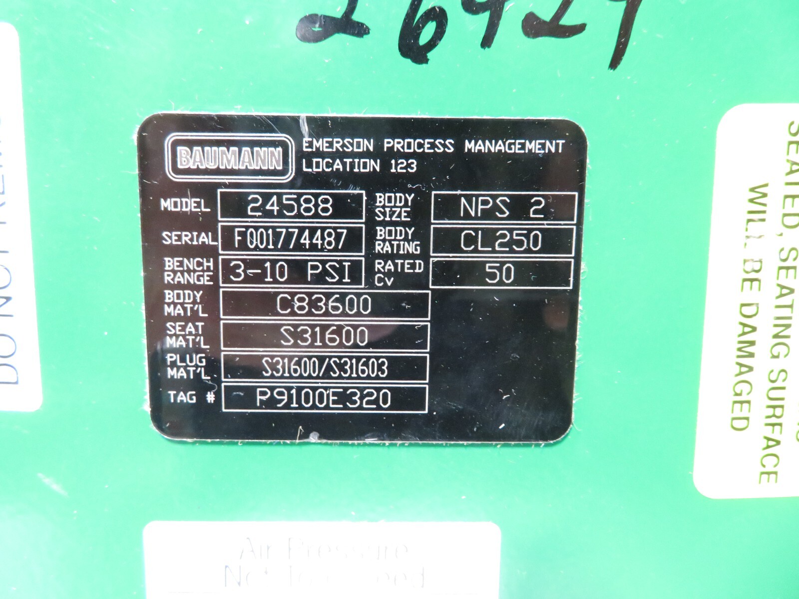 2" Fisher Baumann 32-24588 CL250 Bronze Threaded Control Valve CV 50 ...