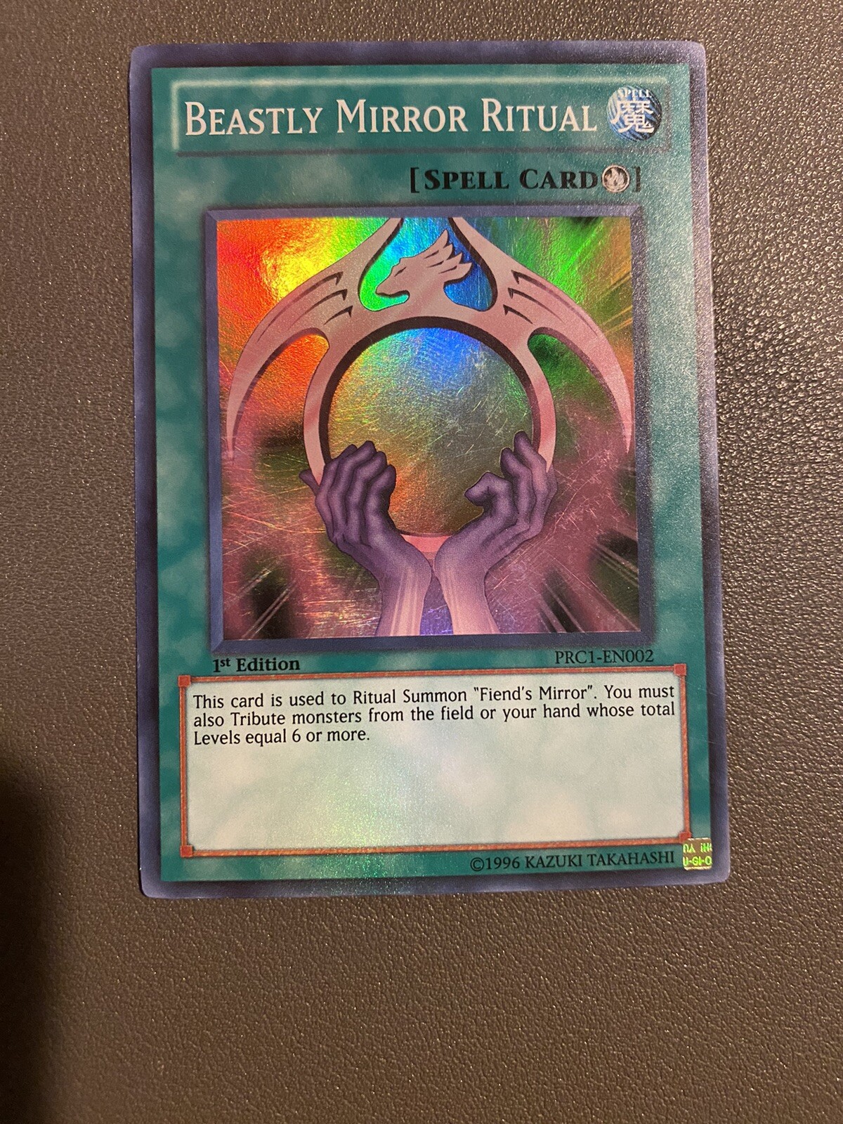 YUGIOH! 1-BEASTLY MIRROR RITUAL-SUPER RARE-1ST EDITION-PRC1-EN002 | eBay