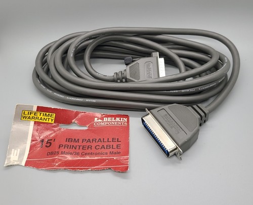 Belkin Components Premium 15' IBM Parallel Printer Cable DB25 Male/36 Centronics | eBay