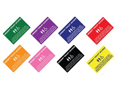 Just Cant Wait Card Urgent Toilet Access Bladder, Bowel Card Medical ...