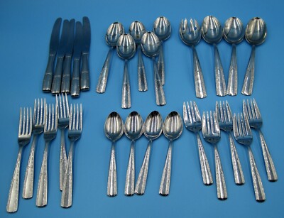 28 Pcs Vintage Providence Plaza Stainless Flatware Made in USA | eBay