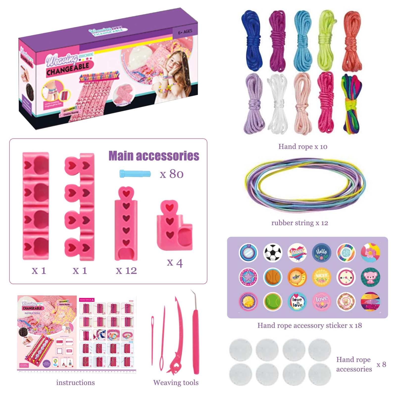 Pot Holder Loom Kit for Kids Weaving Looms Toys for Kids and Adults | eBay